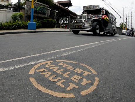 West Valley Fault Earthquake Road Sign Editorial Stock Photo - Stock ...