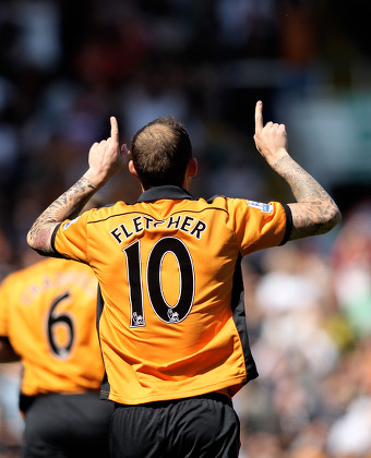 Steven Fletcher Wolves Celebrates Scoring 1st Editorial Stock Photo ...