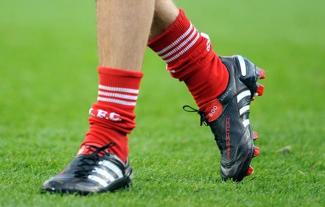 Steven Gerrard Liverpool Wears Boots Number Editorial Stock Photo ...