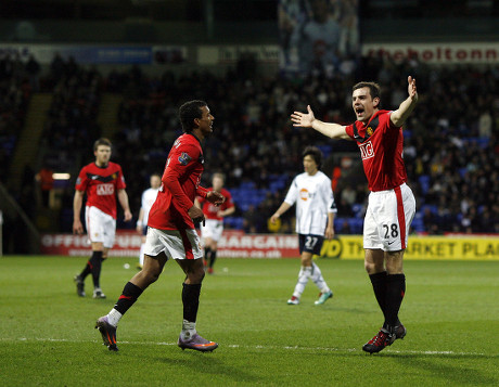 Darron Gibson Manchester United Celebrates Scoring Editorial Stock ...