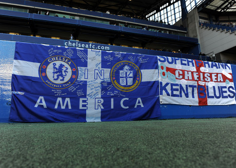 Chelsea Fans Banners United Kingdom London Editorial Stock Photo ...