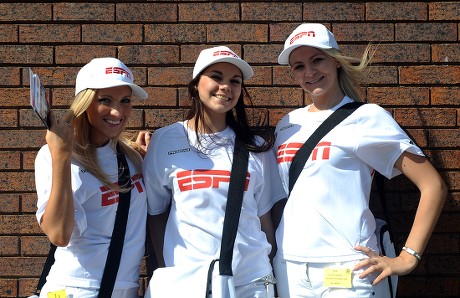 Espn Girls Outside Goodison Park On Editorial Stock Photo - Stock Image ...