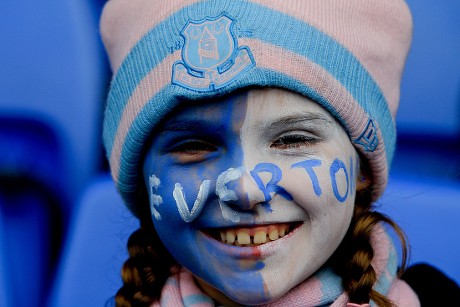 Young Everton Supporter Her Face Painted Editorial Stock Photo - Stock ...