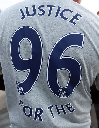 Everton Fan Wearing Justice 96 Shirt Editorial Stock Photo - Stock ...