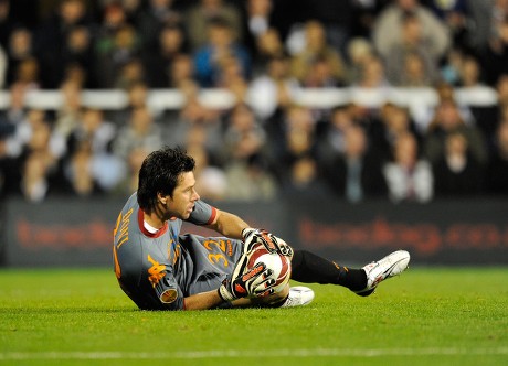 Roma Goalkeeper Doni Makes Save United Editorial Stock Photo - Stock ...