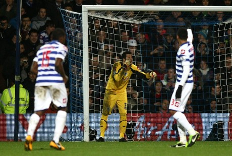 Queens Park Rangers Julio Cesar Action Editorial Stock Photo - Stock ...