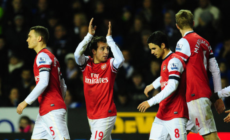 Santi Cazorla Arsenal Celebrates After Scoring Editorial Stock Photo ...