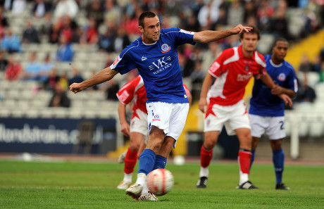 Jamie Lowry Chesterfield Scores Opening Goal Editorial Stock Photo ...
