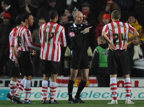 Referee Mike Riley Points His Elbow Editorial Stock Photo - Stock Image ...
