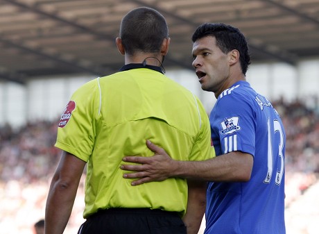 Michael Ballack Chelsea Puts His Arm Editorial Stock Photo - Stock ...