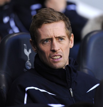 Peter Crouch Tottenham Hotspur Sits On Editorial Stock Photo - Stock ...