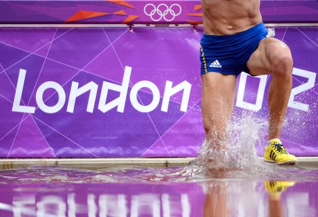 Runners Clear Water Hurdle Womens 3000m Editorial Stock Photo - Stock ...