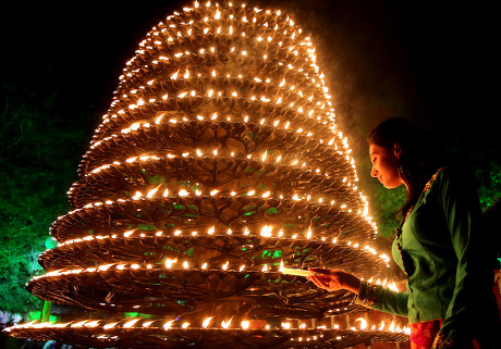 Indian People Light Traditional Lamp Kerala Editorial Stock Photo ...