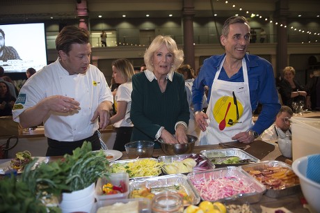Jamie Oliver Camilla Duchess Cornwall Peter Editorial Stock Photo ...