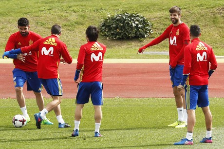 Spanish National Soccer Team Players Attend Editorial Stock Photo ...