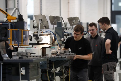 Apprentices Work On Machines Abb Formation Editorial Stock Photo ...