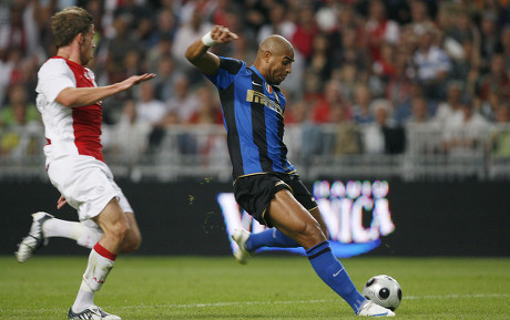 Adriano Inter Milan Scores His Goal Editorial Stock Photo - Stock Image ...