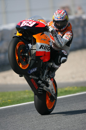 Nicky Hayden Wheelies His Repsol Honda Editorial Stock Photo - Stock ...