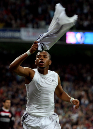 Robinho Real Madrid Celebrates 21 Editorial Stock Photo - Stock Image ...