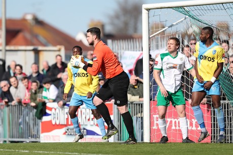 Canvey Island Goalkeeper Conor Gough During Editorial Stock Photo ...