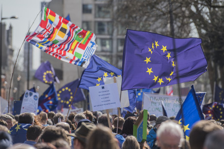 Thousands People Take Part Unite Europe Editorial Stock Photo - Stock ...