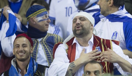 Greece Supporters Cheer During Fifa World Editorial Stock Photo - Stock ...