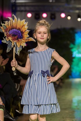Model Presents Creation By Moldovan Designer Editorial Stock Photo ...