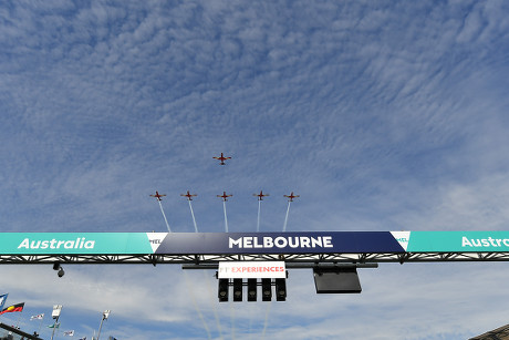 Aerobatic Planes Fly Over Straight Australian Editorial Stock Photo ...