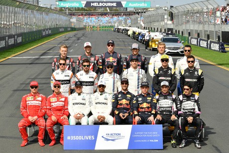 Drivers Pose Start Season Photograph Australian Editorial Stock Photo ...