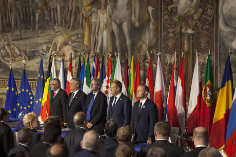 Delegates Leaders Stand European Hymn Beethovens Editorial Stock Photo ...