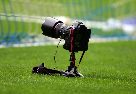 Remote Controlled Camera Behind Goal Editorial Stock Photo - Stock ...
