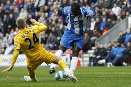 Marcus Bent Wigan Athletic Celebrates Goalscorer Editorial Stock Photo ...