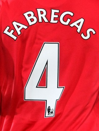 Arsenal Number Four Cesc Fabregas Editorial Stock Photo - Stock Image ...
