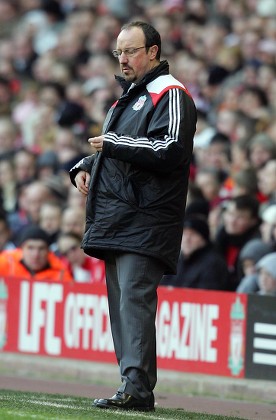 Liverpool Manager Rafa Benitez Closes His Editorial Stock Photo - Stock ...
