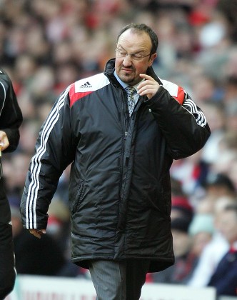 Liverpool Manager Rafa Benitez Looks Dejected Editorial Stock Photo ...