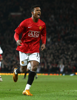Nani Manchester United Celebrates After Scoring Editorial Stock Photo ...