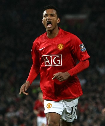 Nani Manchester United Celebrates After Scoring Editorial Stock Photo ...