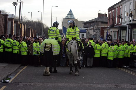 Everton Supporters On Goodison Road Held Editorial Stock Photo - Stock ...
