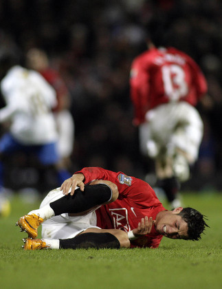 Cristiano Ronaldo Manchester United Goes Down Editorial Stock Photo ...