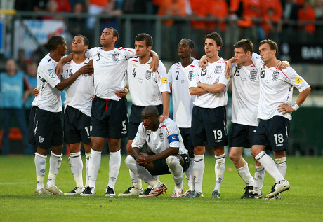 Tense England U21 Team Stand Together Editorial Stock Photo - Stock ...