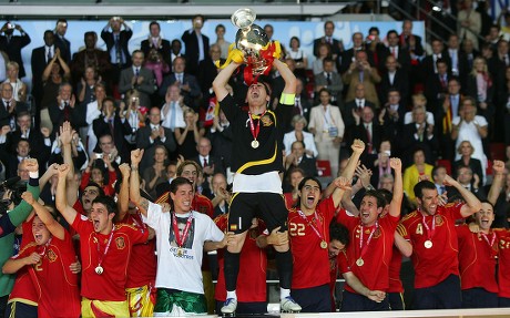 Iker Casillas Spain Lifts European Championship Editorial Stock Photo ...
