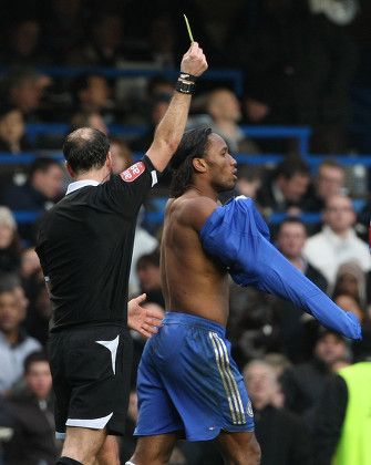 Didier Drogba Chelsea Shown Yellow Card Editorial Stock Photo - Stock ...