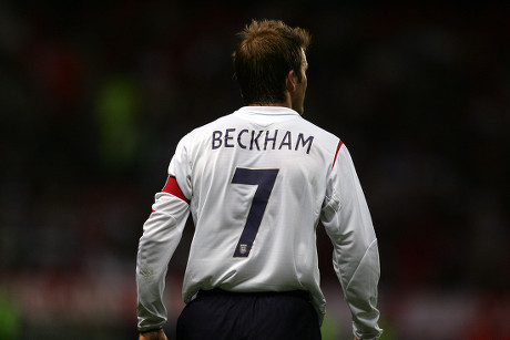 England Captain David Beckham Wearing Number Editorial Stock Photo ...