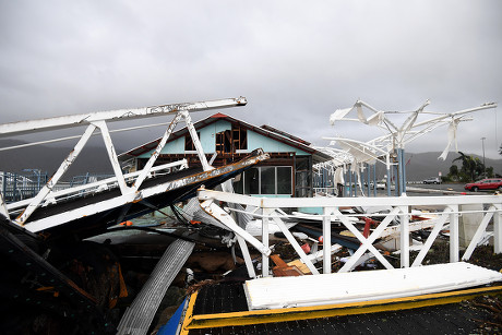 Cyclone Debbie aftermath, Airlie Beach, Australia - 29 Mar 2017 Stock ...