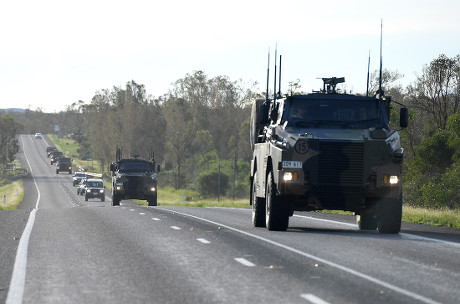 Convoy Army Emergency Services Vehicles Make Editorial Stock Photo ...