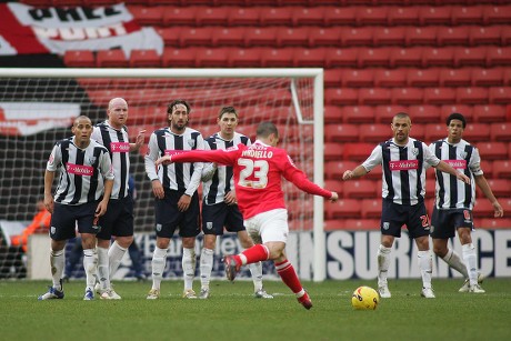 Curling Free Kick Daniel Nardiello Barnsley Editorial Stock Photo ...