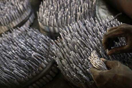 Sri Lankan Worker Fixes Wicks Firecrackers Editorial Stock Photo ...