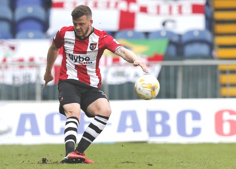 Exeter Citys Pierce Sweeney Plays Across Editorial Stock Photo - Stock ...
