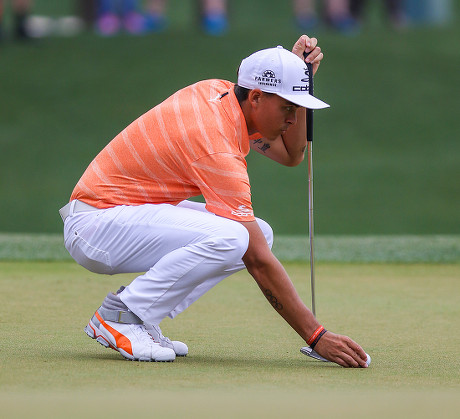 Rickie Fowler Sets Putt During Fourth Editorial Stock Photo - Stock ...