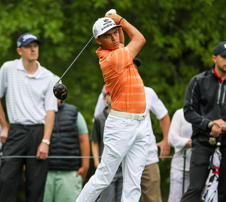 Rickie Fowler Drives Off Tee During Editorial Stock Photo - Stock Image ...